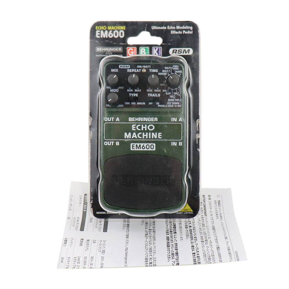 【中古】 エフェクター BEHRINGER EM600 ECHO MACHINE エコーマシン ディレイ ベリンガー([USED] エコー ...