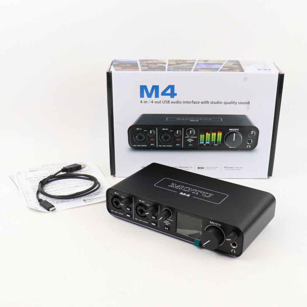 【中古】 オーディオインターフェイス MOTU M4 4in 4out USBオーディオインターフェイス([USED] モツ ESS ...