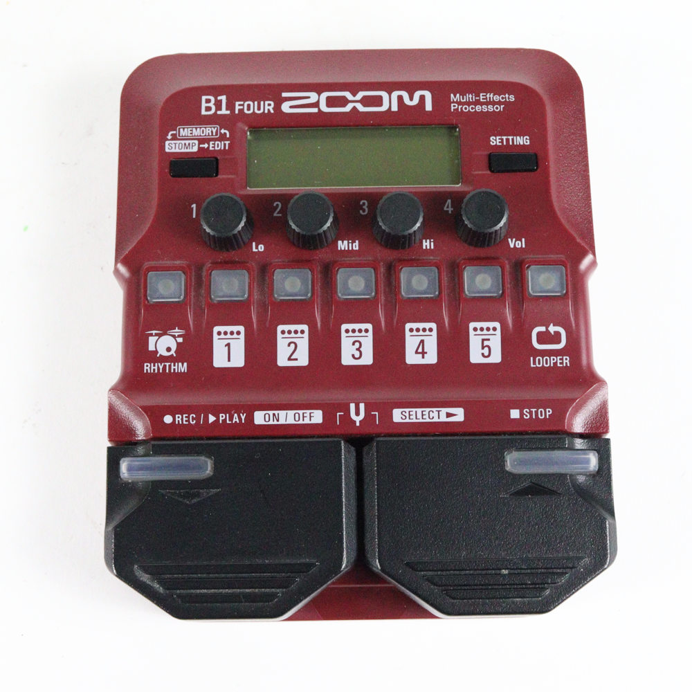 【中古】 ベースマルチエフェクター ZOOM B1 FOUR([USED] 70種以上のエフェクト＆アンプモデルを内蔵) | web総合楽器店 chuya-online.com