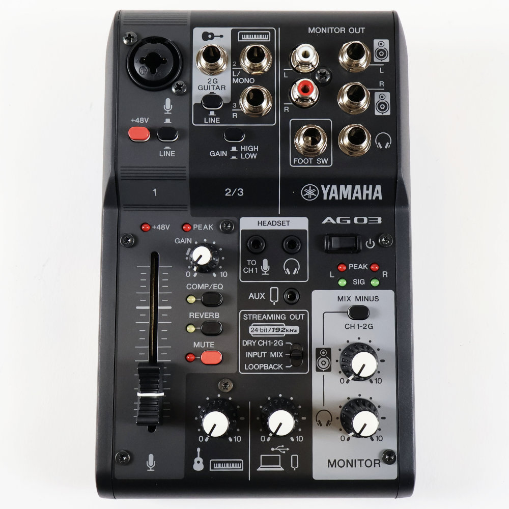 【中古】 ミキサー ヤマハ YAMAHA AG03 mk2 ライブストリーミングミキサー([USED] ヤマハ ライブストリーミングミキサー) | web総合楽器店 chuya-online.com